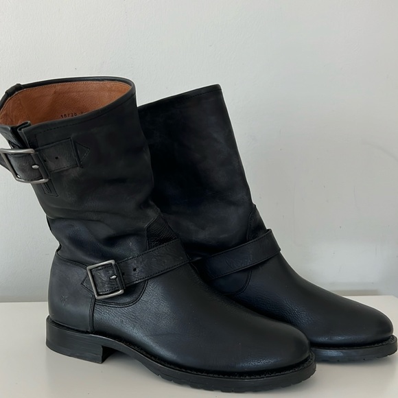Frye | Shoes | Frye Biker Leather Boots | Poshmark
